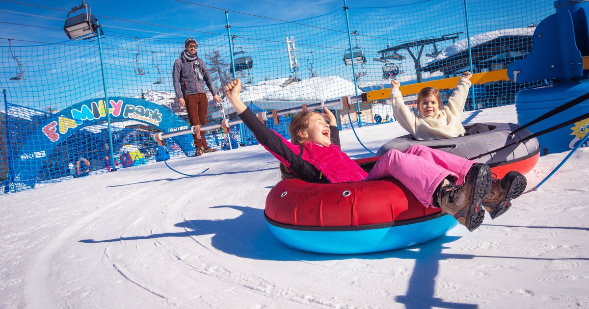 Snow parks for kids in Val di Sole Trentino